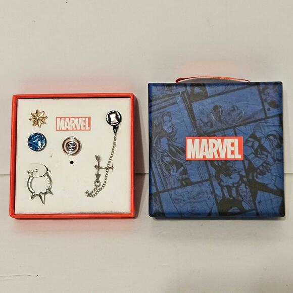 Marvel | Jewelry | Marvel Superhero Avengers Icons Earrings Set Disney ...